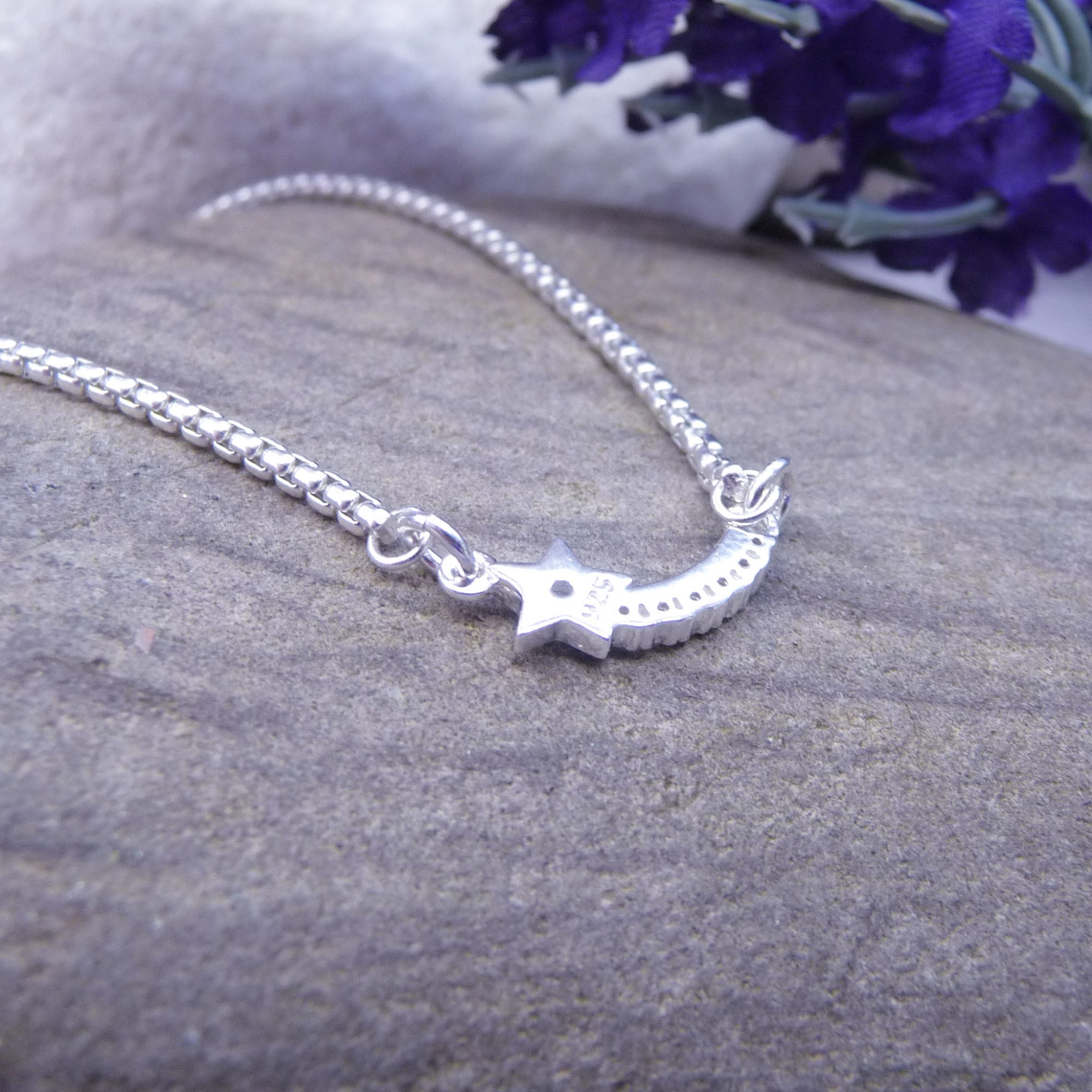Handmade Sterling Silver Shooting Star Bracelet - shooting star bracelet