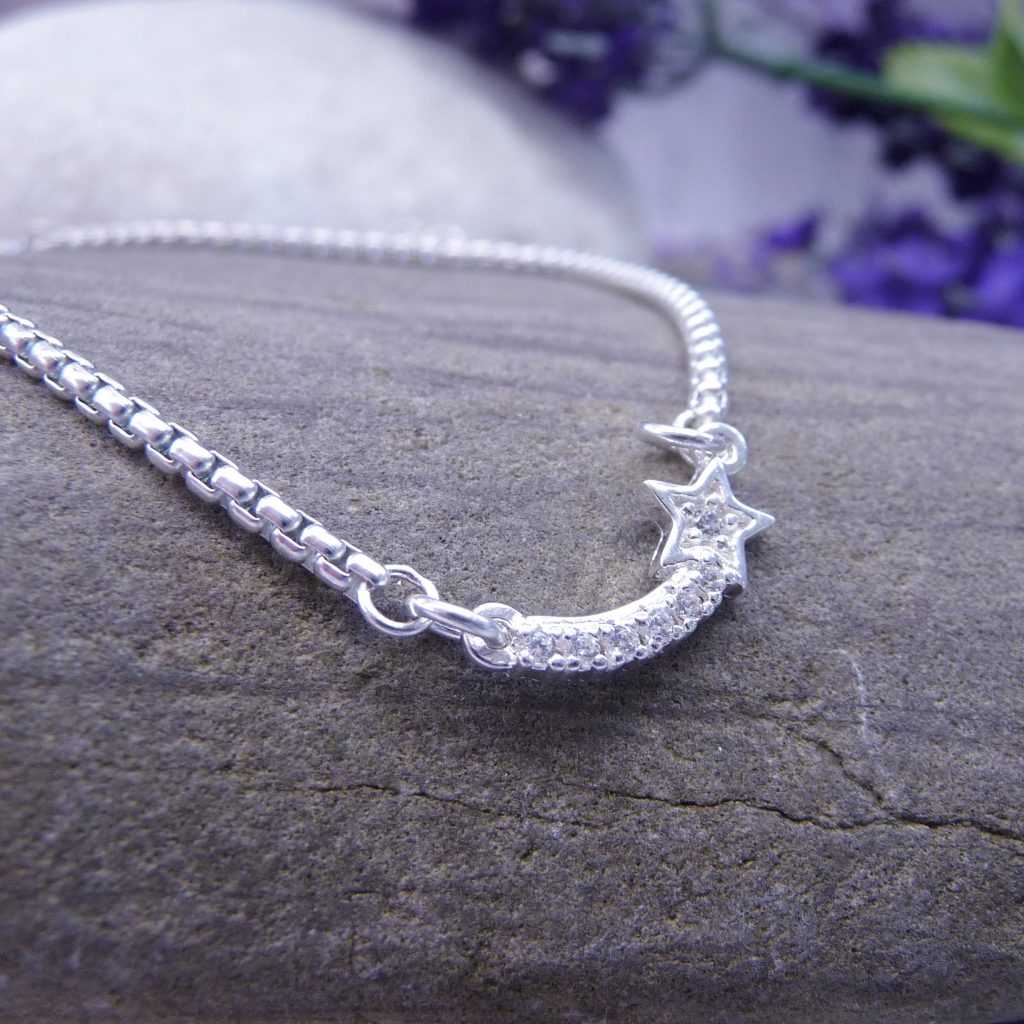 Handmade Sterling Silver Shooting Star Bracelet - shooting star bracelet