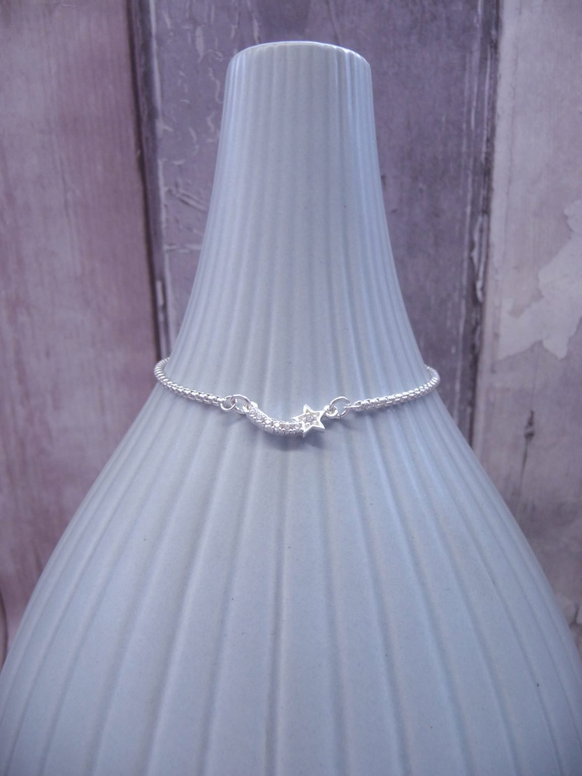Handmade Sterling Silver Shooting Star Bracelet - shooting star bracelet