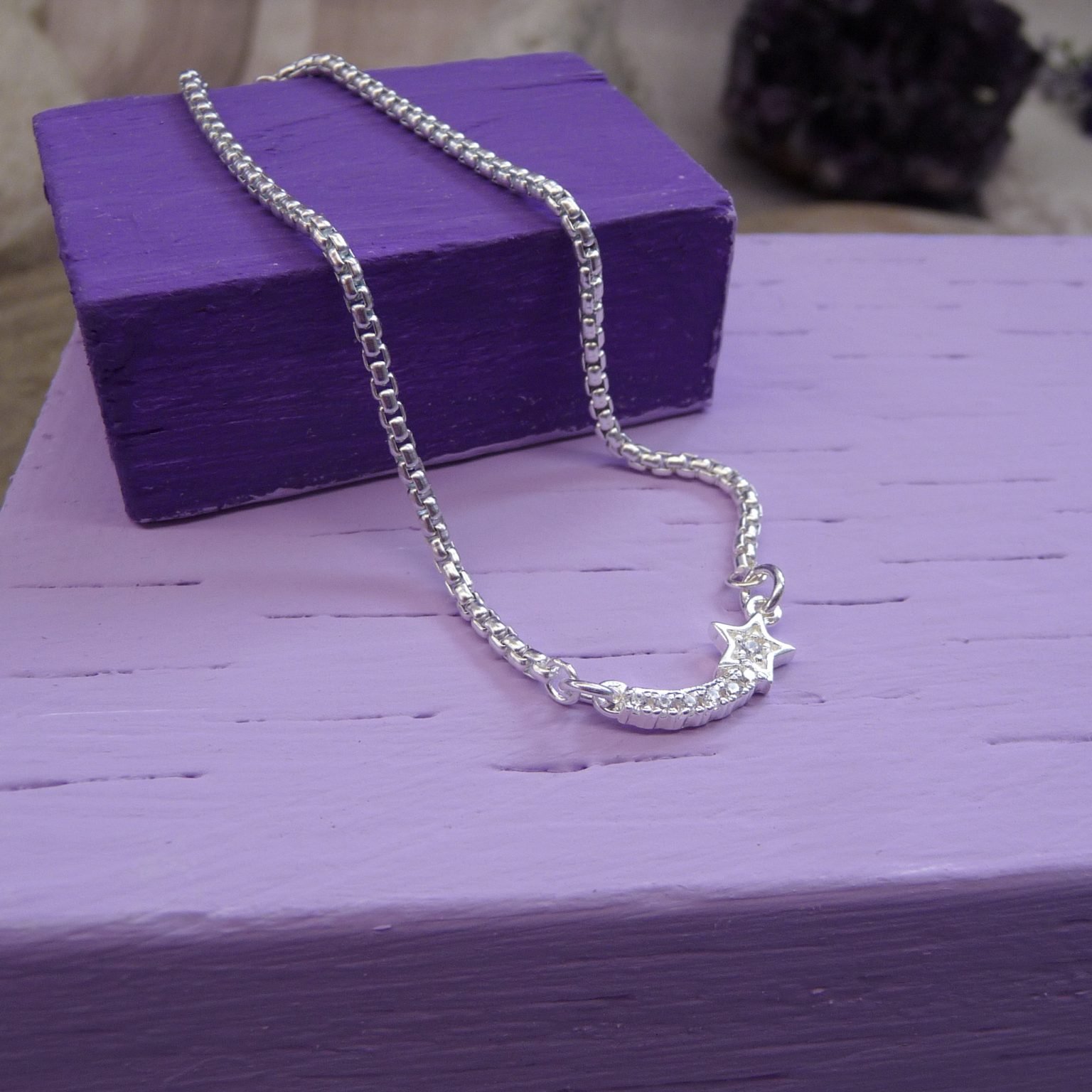 Handmade Sterling Silver Shooting Star Bracelet - shooting star bracelet